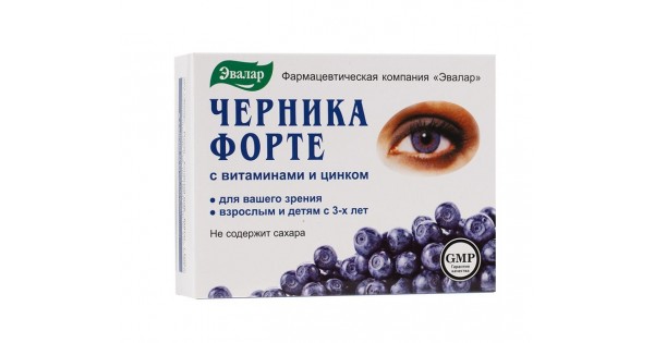 Evalar ČERŅIKA-FORTE ar vitamīniem un cinku , N150